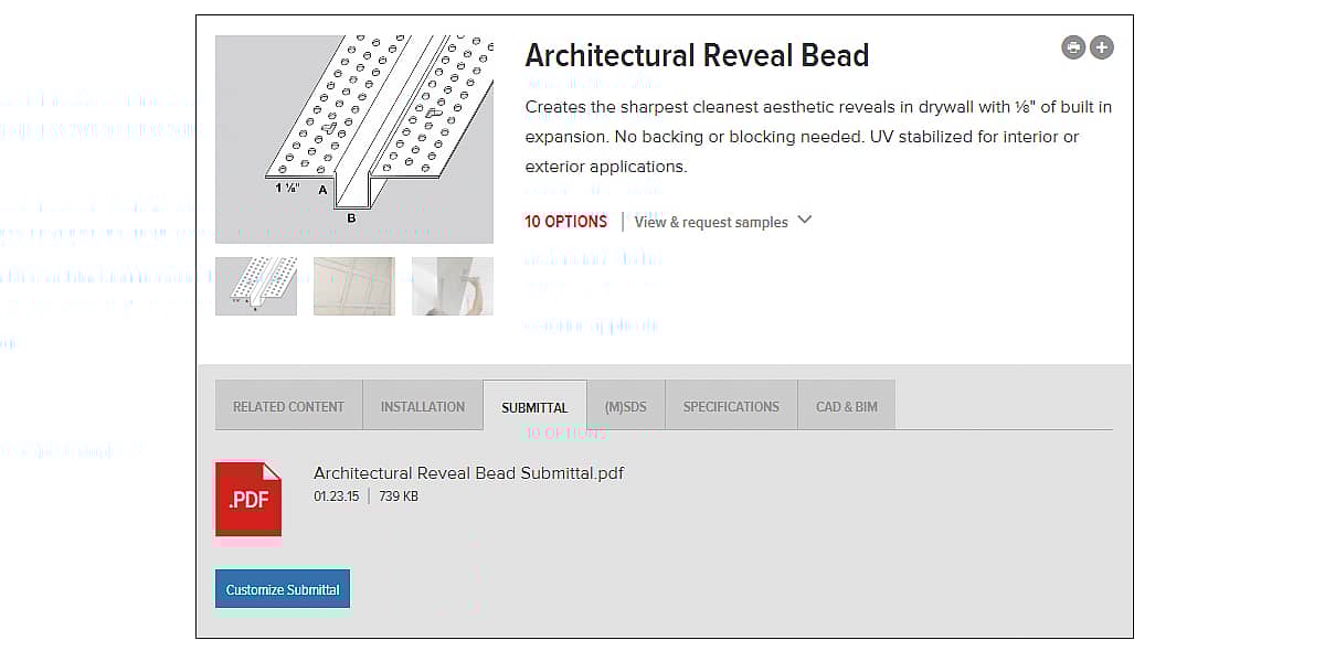 Trim-Tex Now Offers a Submittal Builder Feature on Its Website - The ...