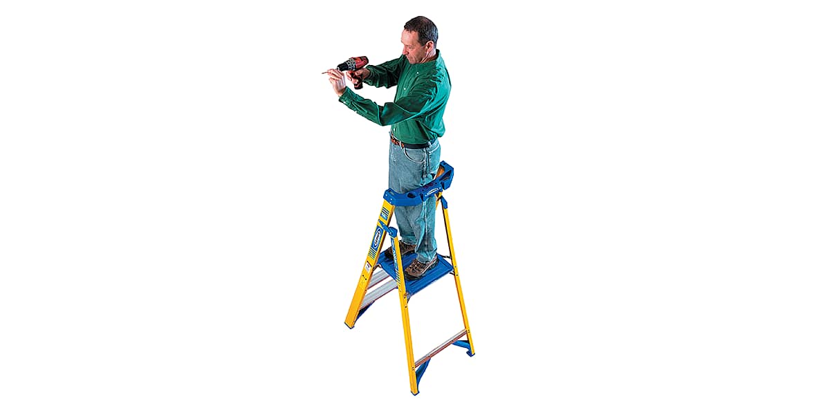 Podium Fiberglass Ladder - The Association of the Wall and Ceiling Industry